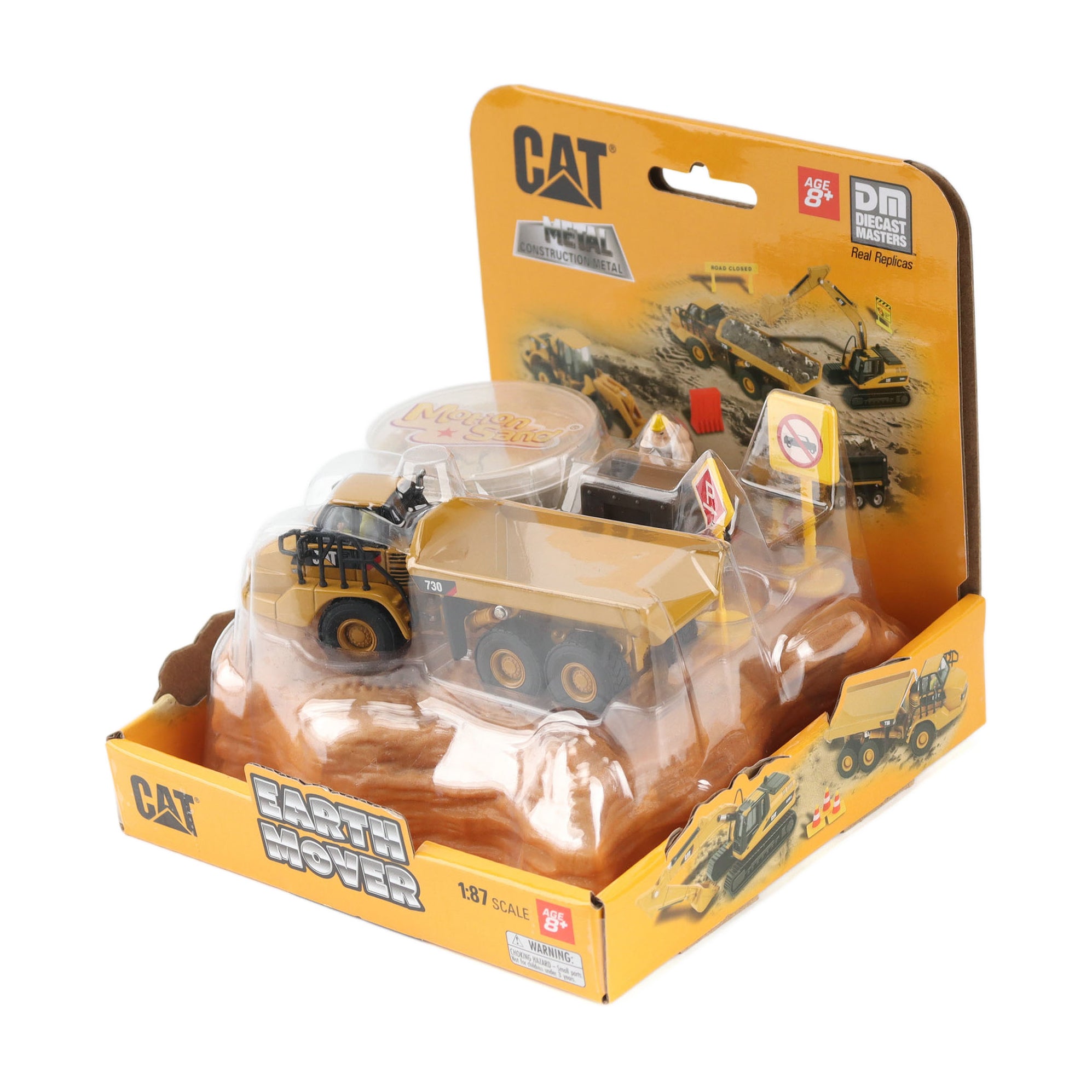 1:87 Cat 730 Articulated Truck Earth Mover Playset — Diecast Masters ...