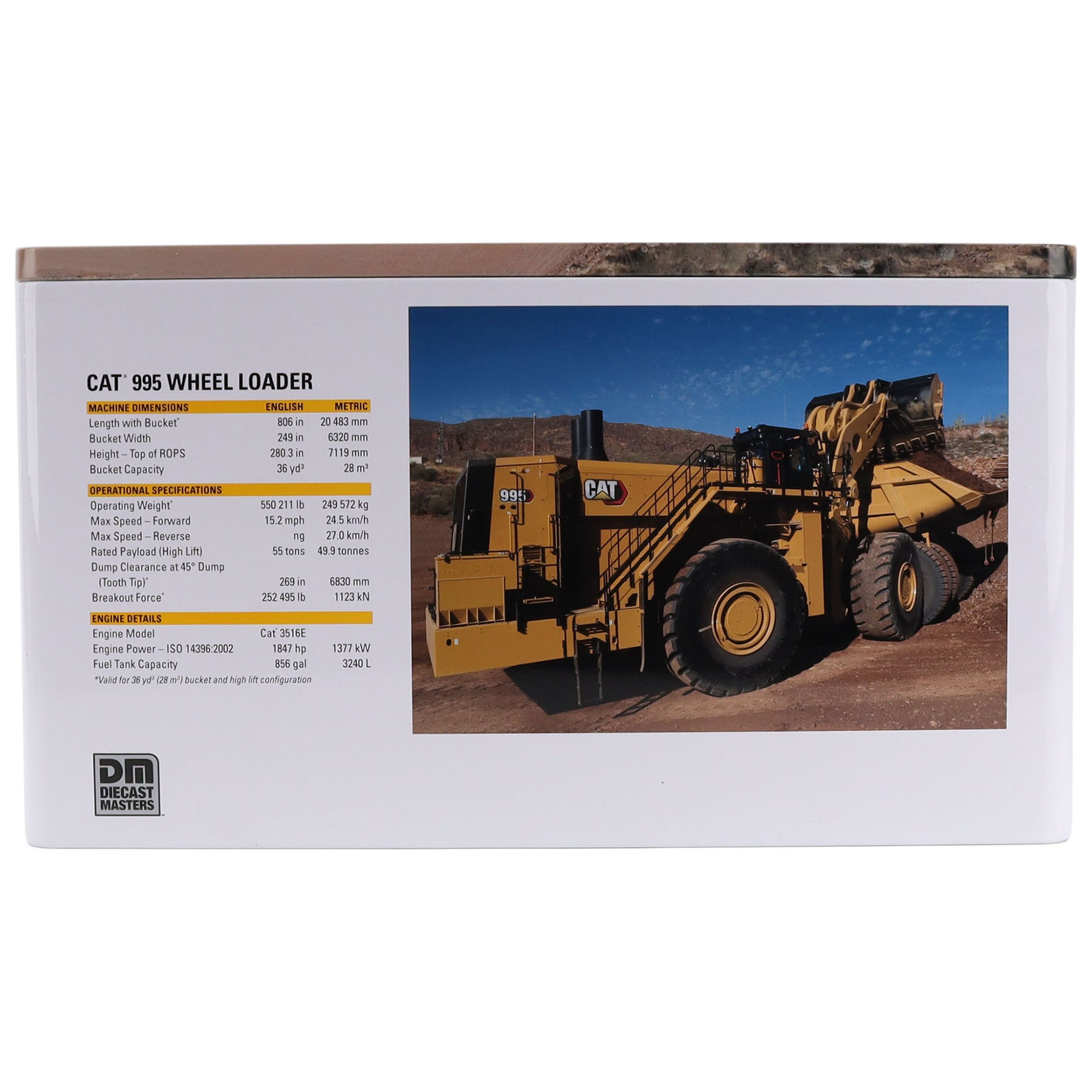 1:50 Cat 995 Wheel Loader — Diecast Masters America