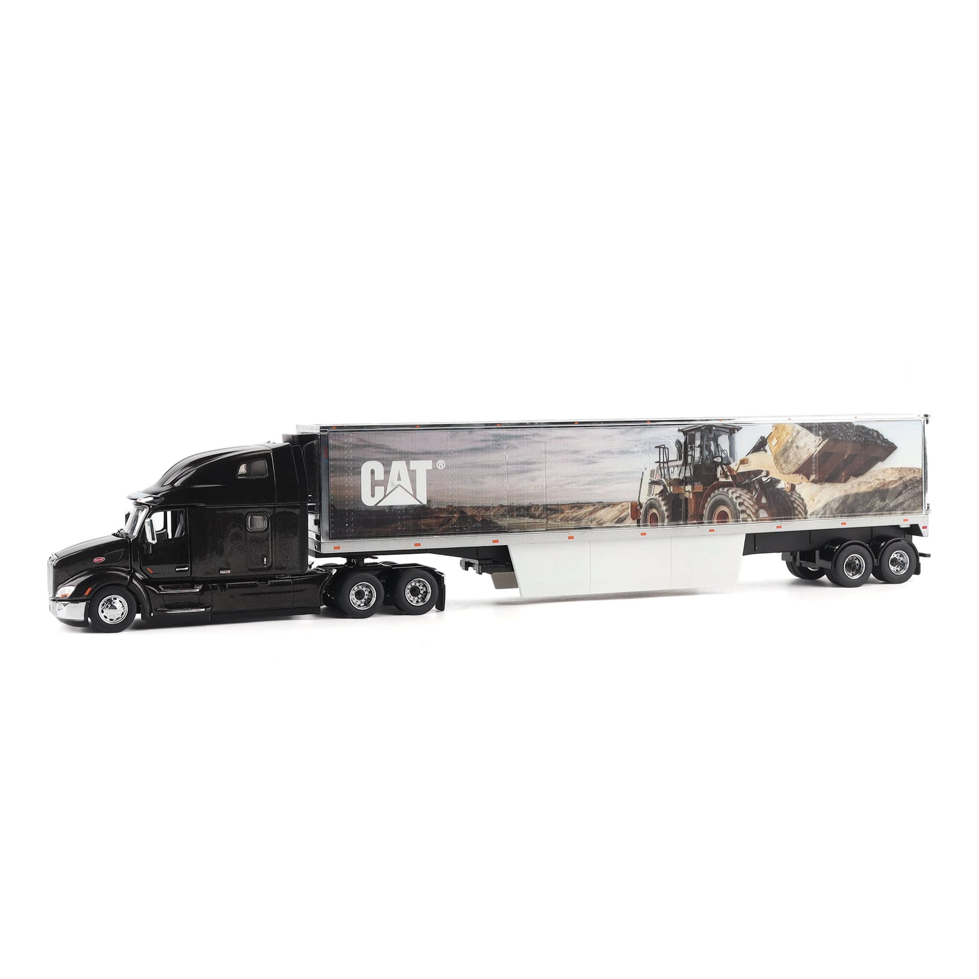 1:50 Peterbilt 579 Ultra Loft Tractor with Cat Mural Trailer — Diecast ...