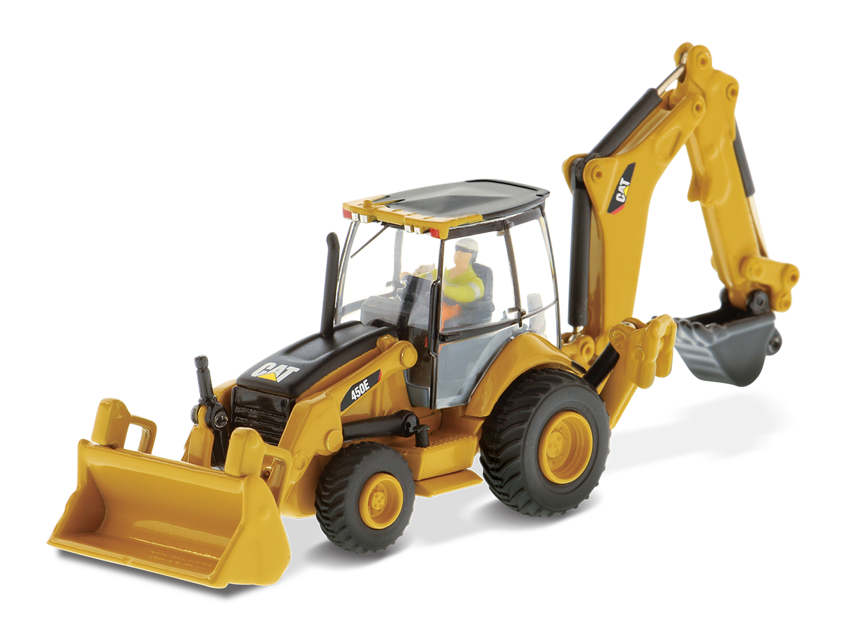 1:87 Cat® 450E Backhoe Loader — Diecast Masters America