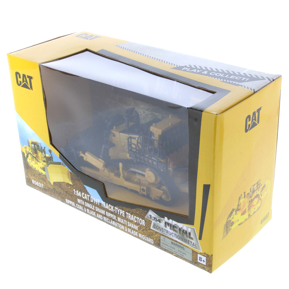 1:64 Cat D11 Dozer with 2 Blades and Rear Rippers — Diecast Masters America