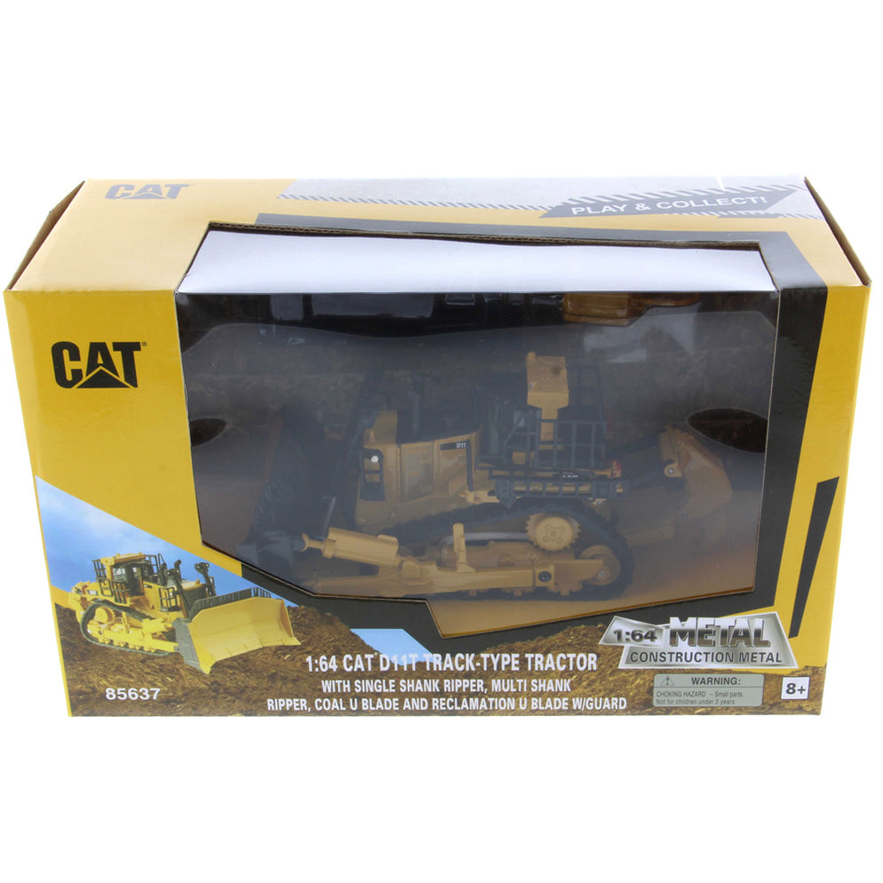 1:64 Cat D11 Dozer with 2 Blades and Rear Rippers — Diecast Masters America