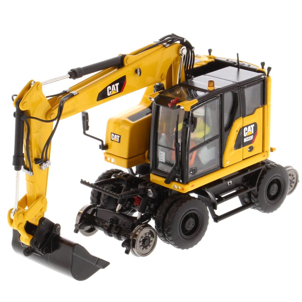 1:50 Cat® M323F Railroad Wheeled Excavator - Safety Yellow Version ...