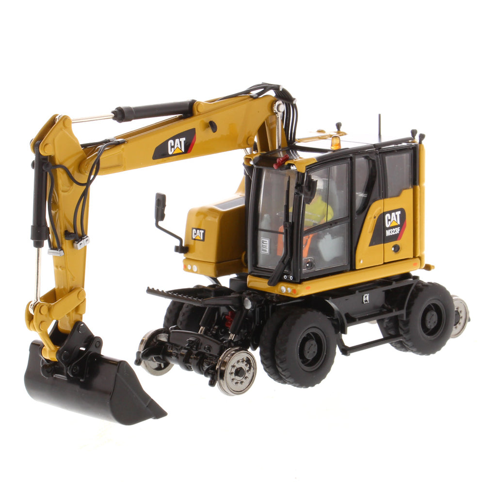 Cat® M323F Railroad Wheeled Excavator - Cat Yellow Version — Diecast ...