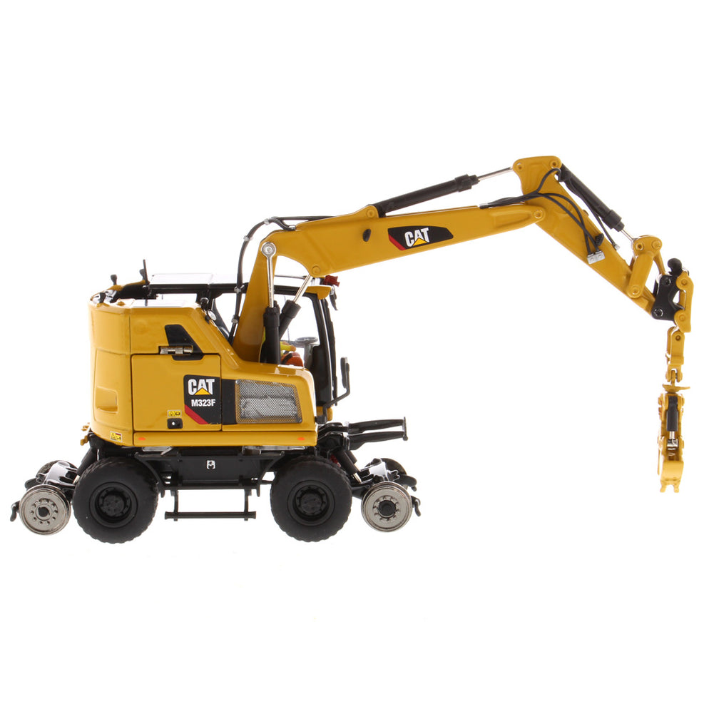 Cat® M323F Railroad Wheeled Excavator - Cat Yellow Version — Diecast ...
