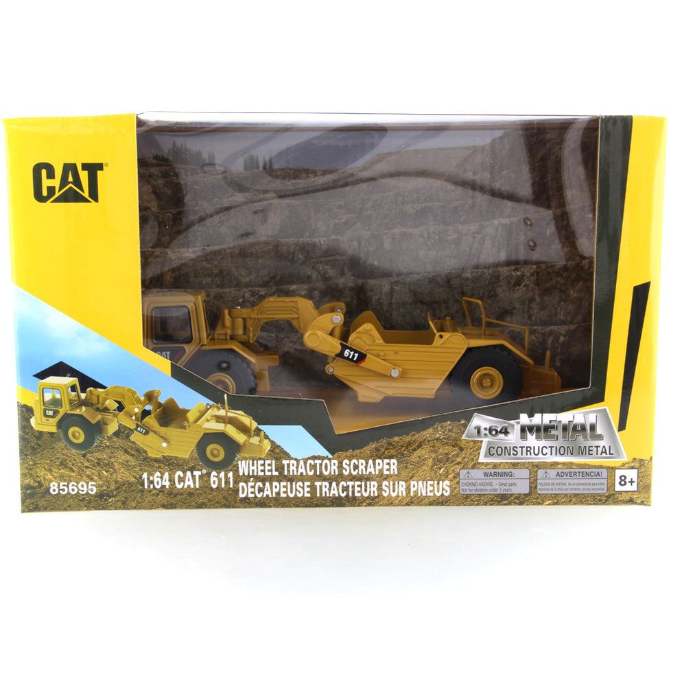 1:64 Cat Wheel Tractor 611 Scraper — Diecast Masters America